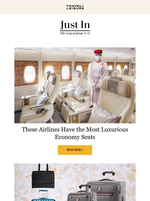 Travel + Leisure: These Airlines Have the Most Luxurious Economy Seats ...
