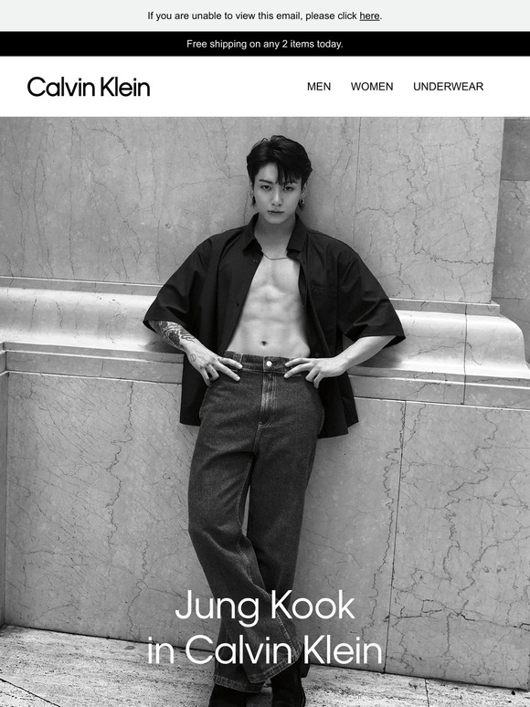 Calvin Klein: Jung Kook in Calvin Klein | Milled