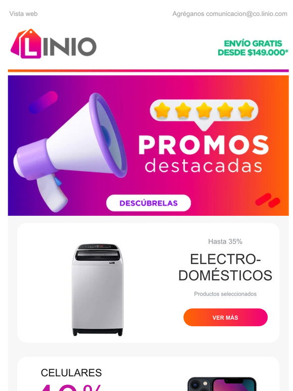 LINIO COL 5% CPS: ¡Los destacados de la semana! | Milled