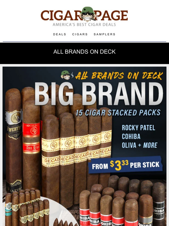 Cigar Page: Stacked Packs are back, new Big Brand Edition | Milled