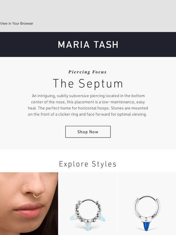 MARIA TASH: Piercing Focus: The Septum | Milled