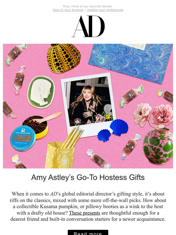 Architectural Digest: Amy Astley’s Go-To Hostess Gifts | Milled