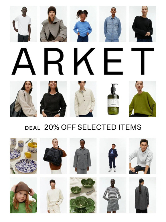 Arket Email Newsletters: Shop Sales, Discounts, and Coupon Codes