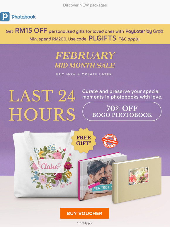 Photobook: 😱 These 70% OFF deals end in 24-hours! | Milled