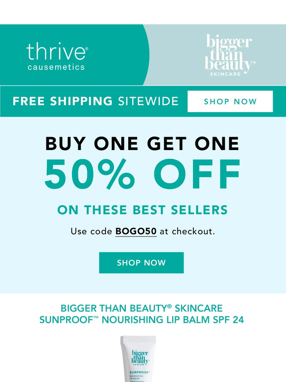 Thrive Causemetics: Free Shipping and BOGO 50% Off Is Still On 🙌 | Milled
