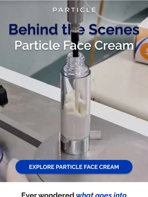 Particle: Inside Look: The Science Behind Our Face Cream | Milled