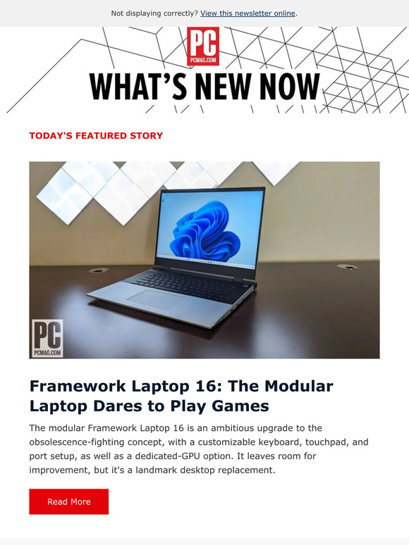 PCMag: Modular Framework Laptop 16: An Ambitious Upgrade / Switch 2 ...