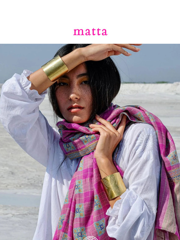 Matta: Shawls by Yaser Shaw for Early Spring 🌸 | Milled