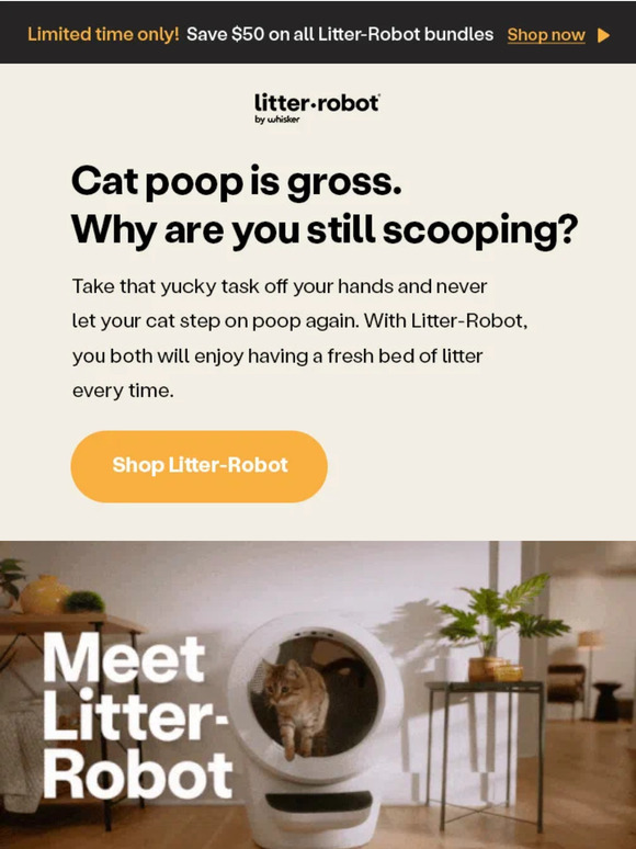 litter.robot: Fact: A dirty litter box is disgusting | Milled