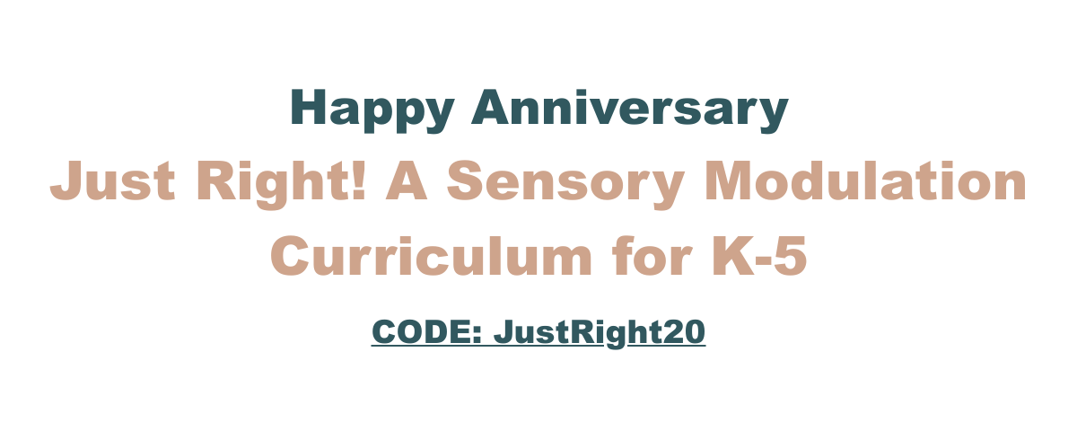 Sensational Brain: 📖 Anniversary Sale! Save 20% on the Just Right ...