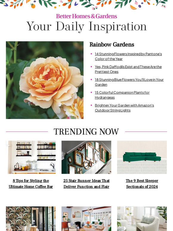 Better Homes and Gardens: 14 Stunning Flowers Inspired by Pantone's ...