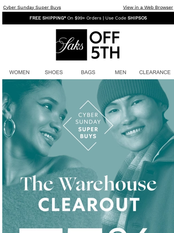 Barneys Warehouse: It’s the Warehouse Clearout! 75% OFF or better | Milled