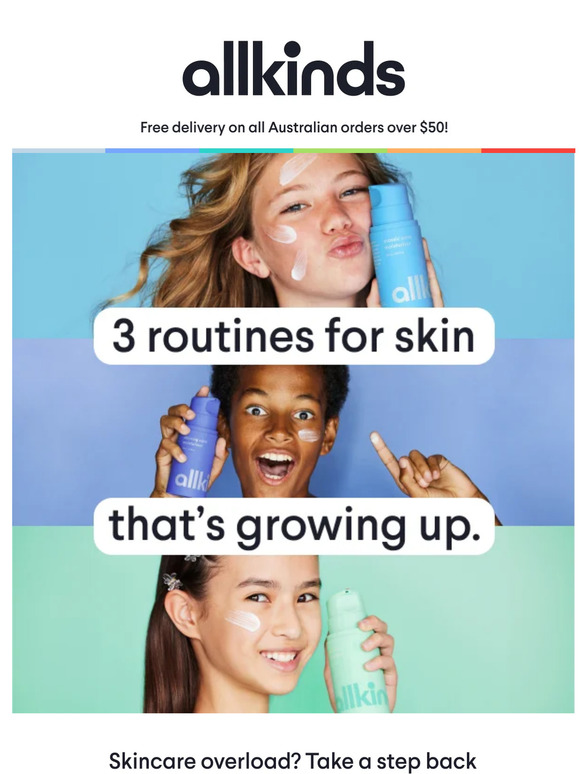 Allkinds: Need a routine for their growing skin? | Milled