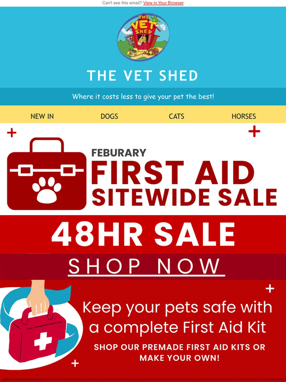The Vet Shed: 🚑48 Hour Flash First Aid Sale On Now🐾⏳ | Milled