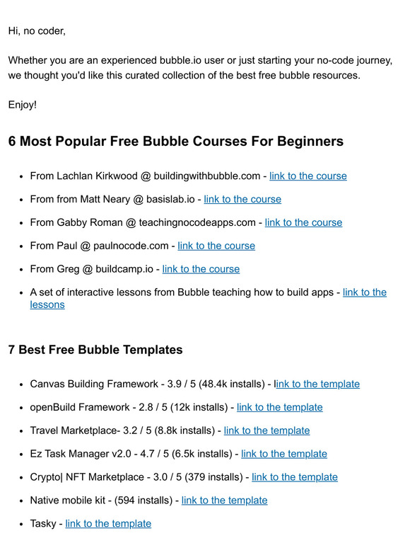 Zeroqode: Top free Bubble.io resources | Milled