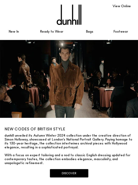 Dunhill: New codes of British Style – Autumn Winter 2024 | Milled