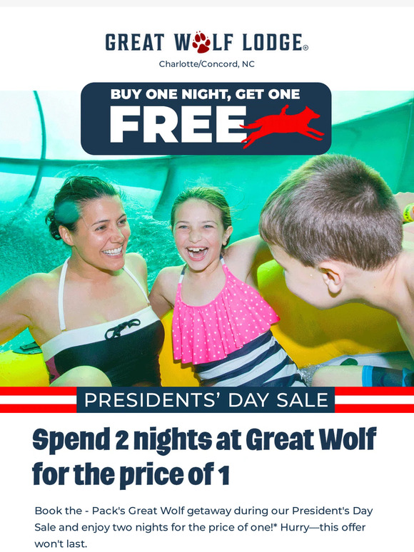 Great Wolf Lodge: Limited rooms available! Book now and grab your free ...