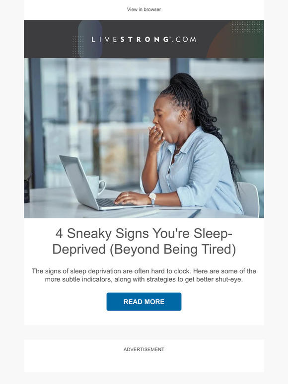 Livestrong: 4 Sneaky Signs You're Sleep-Deprived (Beyond Being Tired ...