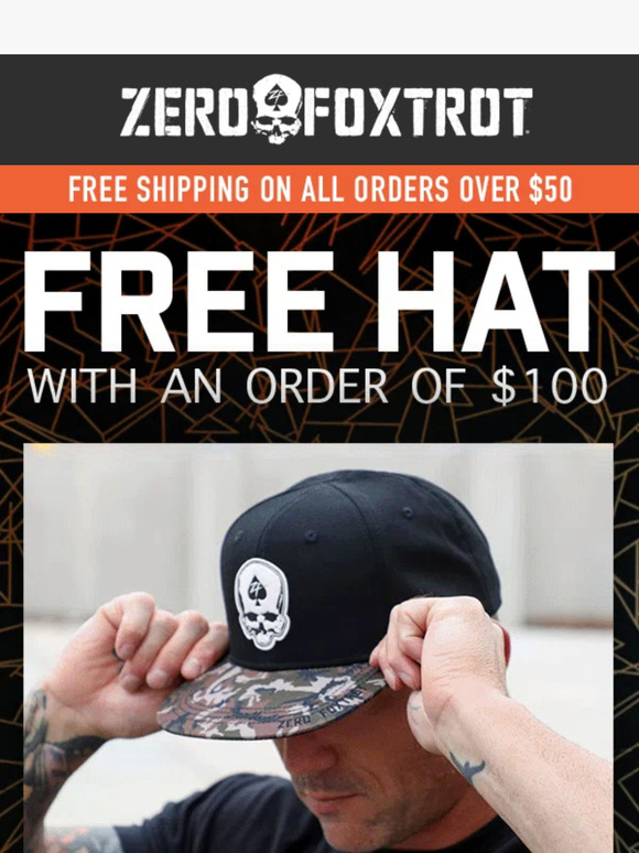 Zero Foxtrot: HAVE YOU GOT YOUR FREE ZF HAT YET? | Milled