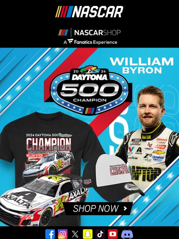 NASCAR: Celebrate William Byron’s Daytona 500 Victory! | Milled