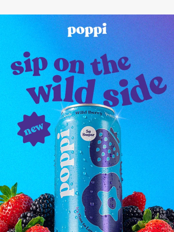 Poppi: get wild with our new flavor, Wild Berry! 🌀 | Milled
