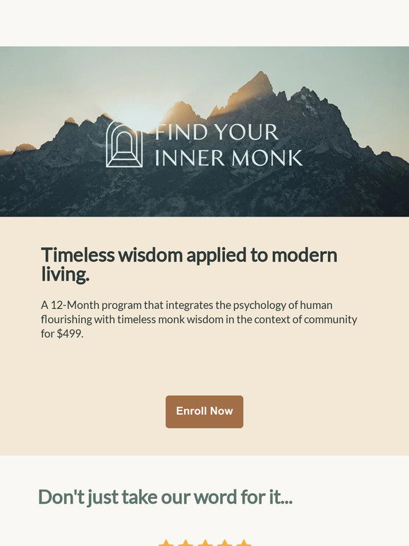 Monk Manual: Find Your Inner Monk Enrollment Opens Now | Milled