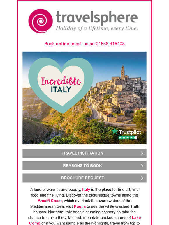 Travelsphere: Discover Incredible Italy | Milled