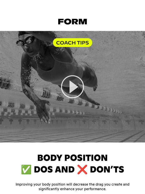 FORM: Coach Tips: Body Position While Swimming | Milled