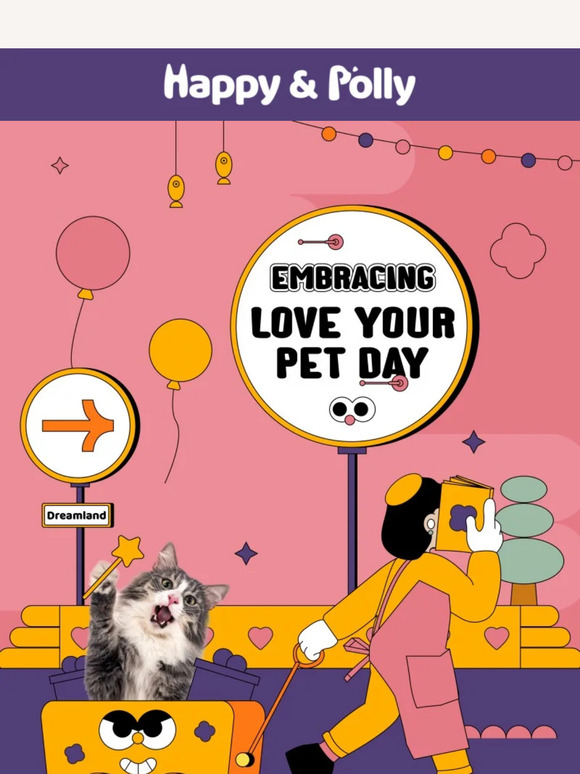 Happy & Polly: Embracing Love Your Pet Day!😺 | Milled