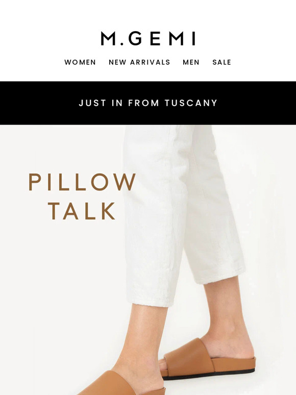 M.Gemi: Our Pillow Top Sandal Is Here | Milled