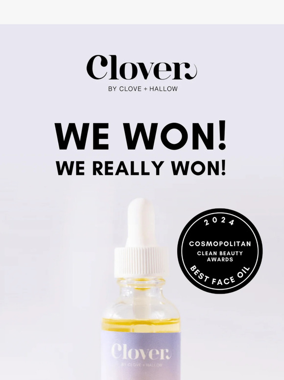Clover: We're a Cosmo Award Winner! 🏆 | Milled
