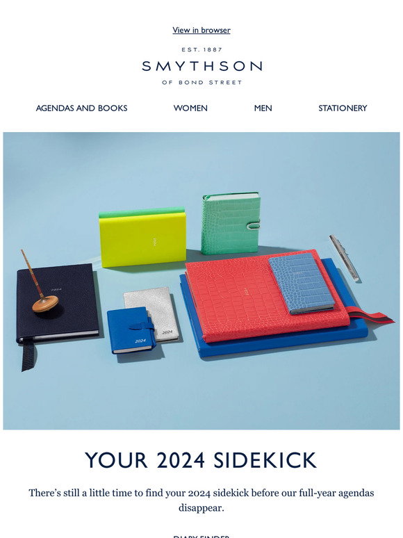 Smythson: Find your 2024 agenda | Milled
