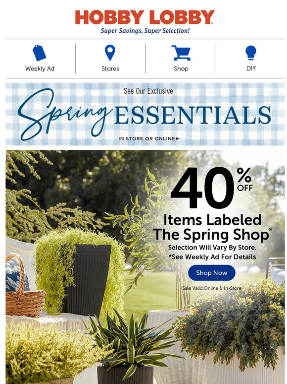 Hobby Lobby: 40% Off Chic & Elegant Spring Planters 🪴 | Milled