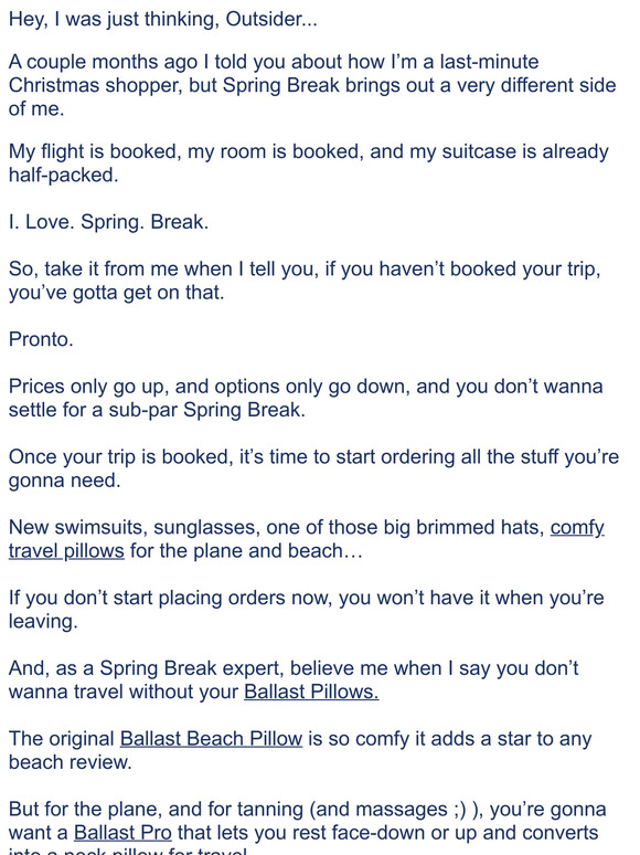 Ballast Outdoor Gear, LLC: Wishing you the world's most relaxing Spring ...