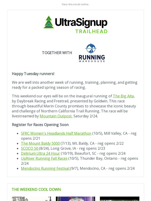 UltraSignup: Trailhead: The Big Alta & Races to Register for | Milled