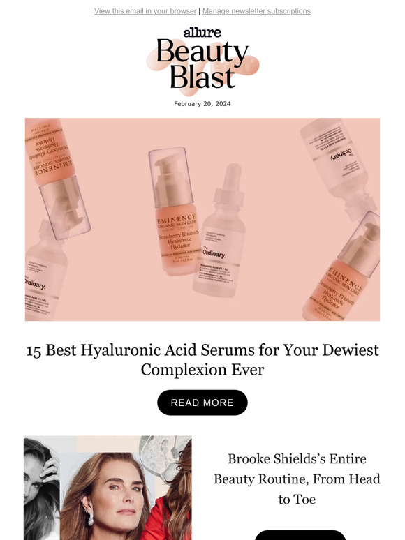 Allure: Dry Skin? You Need to Try a Hyaluronic Acid Serum | Milled