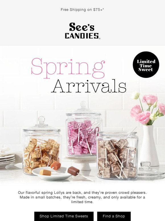 See's Candies: 🍭 Spring Lollypops Are Here! | Milled