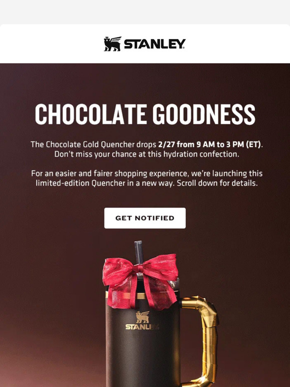 Stanley: Sneak Peek: Chocolate Gold Quencher | Milled