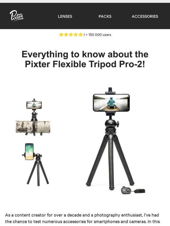 Pixter: Everything to know about the Pixter Flexible Tripod Pro-2 | Milled