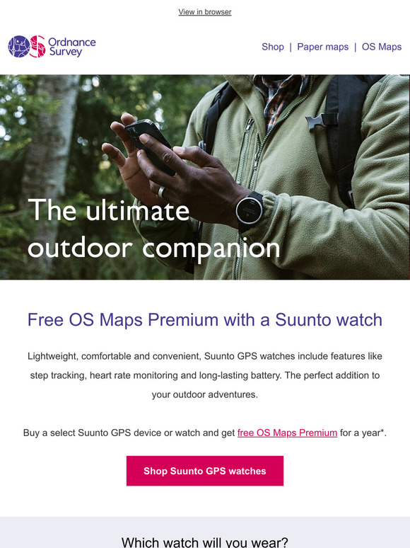 Ordnance Survey: Free annual OS Maps Premium with Sunnto! | Milled
