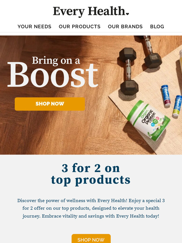 Every Health: Enjoy 3 for 2 on Every Health's Bestsellers! 🎉 | Milled