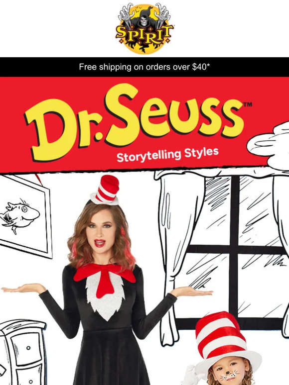 Spirit Halloween: 😺 Story-inspired Dr. Seuss styles | Milled