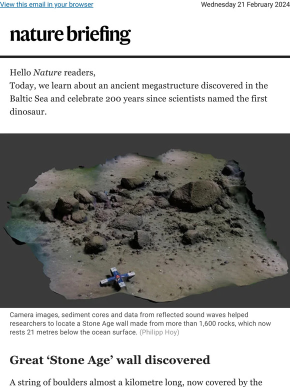 Nature: Great ‘Stone Age’ wall discovered in Baltic Sea | Milled