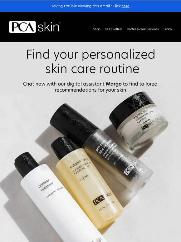 PCA Skin: Find your personalized skin routine | Milled