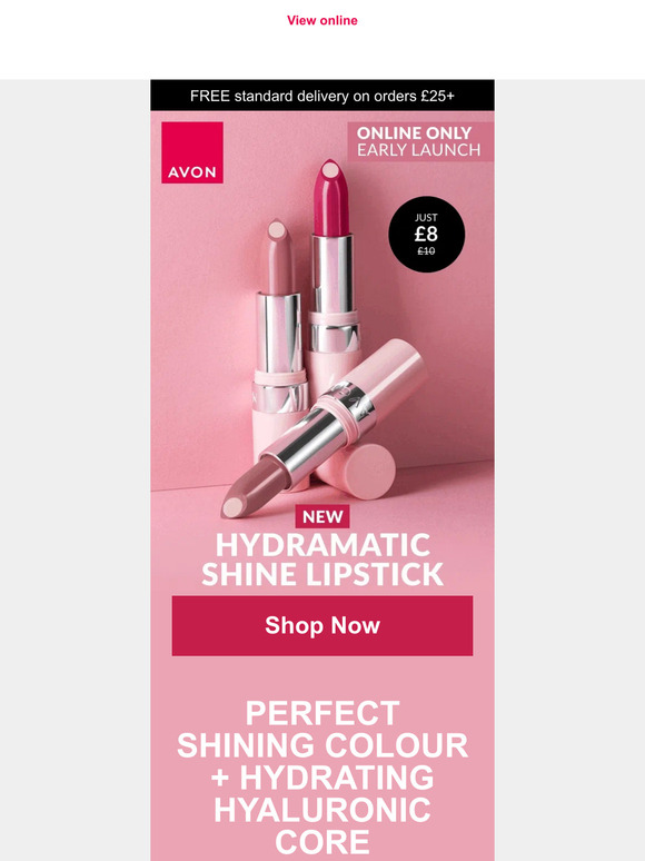 Avon: Introducing New Hydramatic Shine Lipstick 💄 | Milled