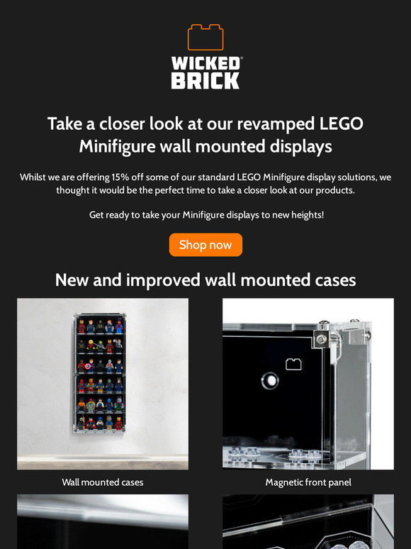 Wicked Brick: Meet our revamped Minifigure wall mount displays | Milled
