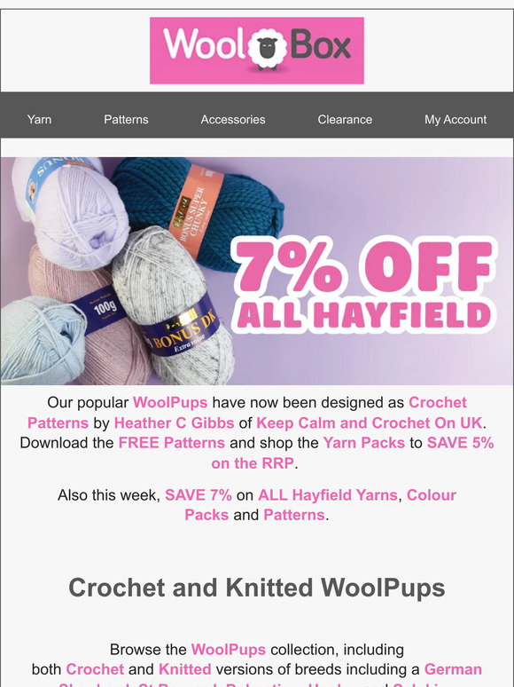 WoolBox: NEW Crochet WoolPups from Heather C Gibbs Available Now at ...
