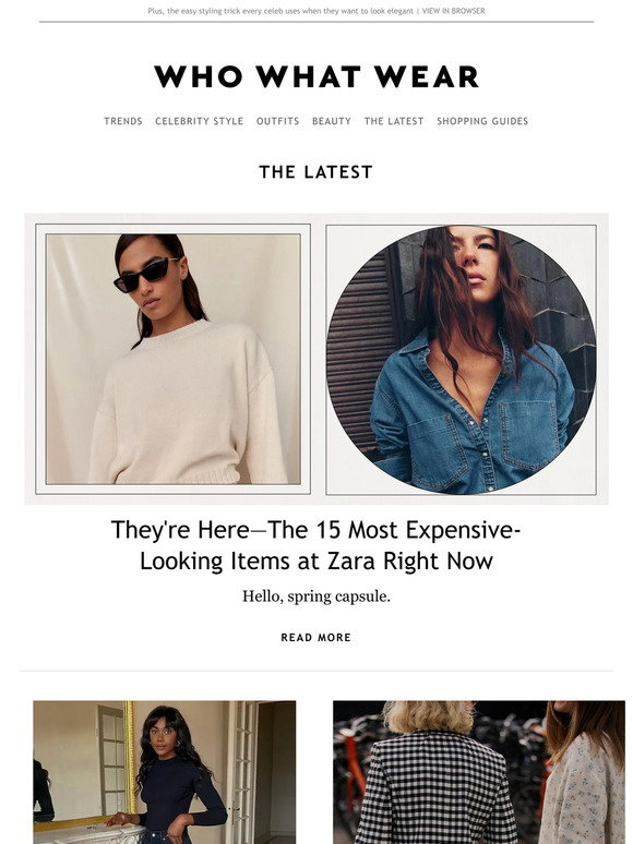 Who What Wear: The 15 most expensive-looking items at Zara right now ...