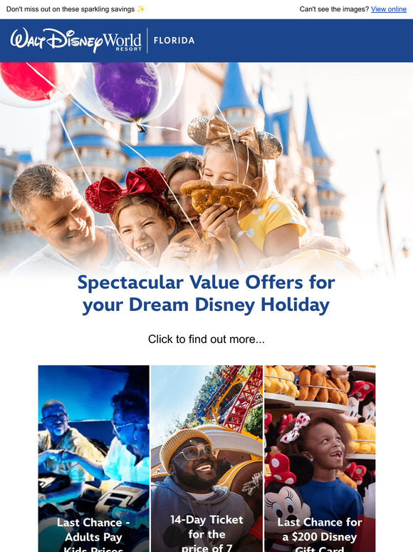 Walt Disney World: Three unmissable offers inside… | Milled