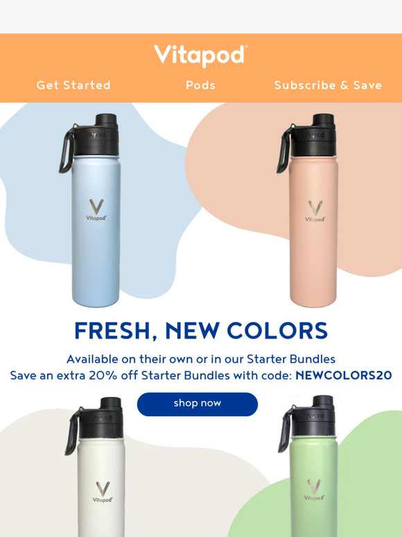 Vitapod: We just dropped FOUR new Vitapod Go colors! | Milled